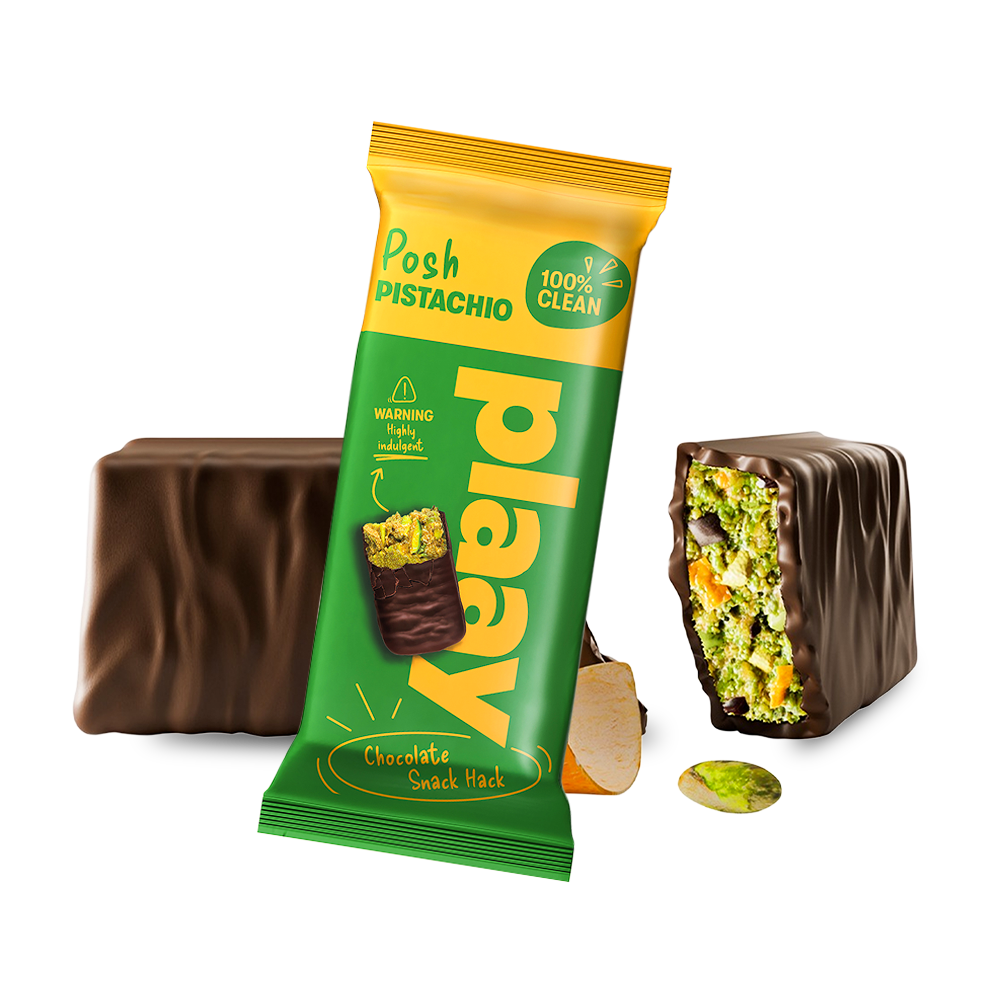 Buy Pistachio Chocolate Bar 35g - Best Protein Bars - Plaay